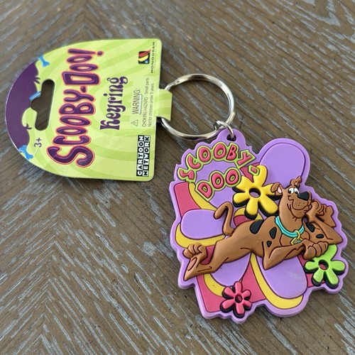 Scooby Doo Keychain Key Ring Vinyl Groovy Floral Cartoon Network ...