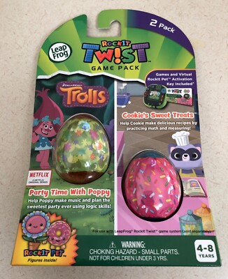 LeapFrog Twist Dual Game Pack Trolls Party Time With Poppy and Cookie's ...