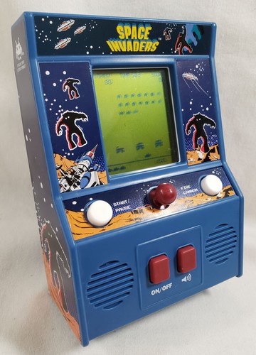 Space Invaders LCD Game Basic Fun Small Arcade Cab Handheld 09527 ...