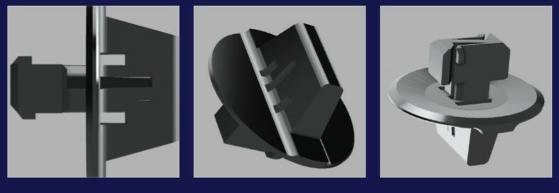 1983-1988 Ford Ranger Bronco II Bronco 2 Fuse panel Clips 3 qty. 3D printed