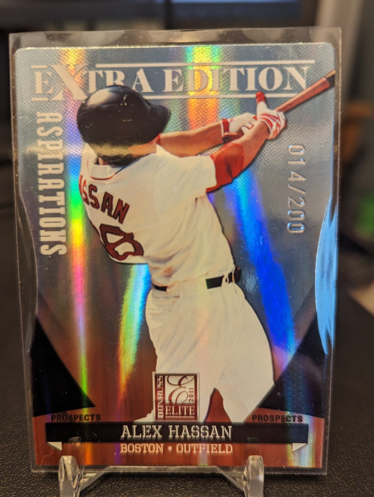 2011 Elite Extra Edition Prospects Aspirations Die-Cut /200 Alex Hassan ...
