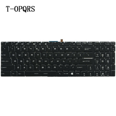 New MSI MS-16H2 MS-16H4 MS-16H5 MS-16H7 US keyboard Colorful backlight ...