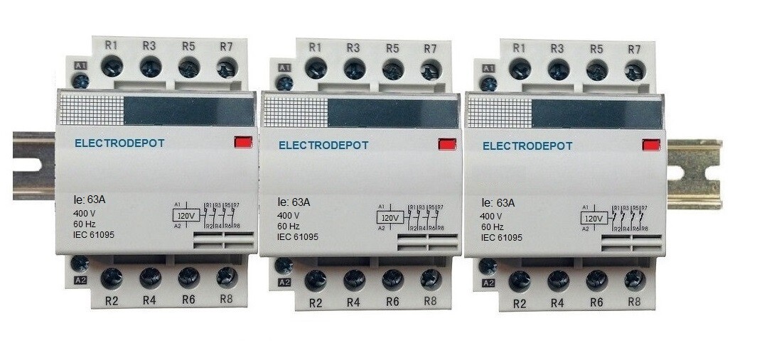 2 Pole 60 Amp Lighting Contactor | Shelly Lighting