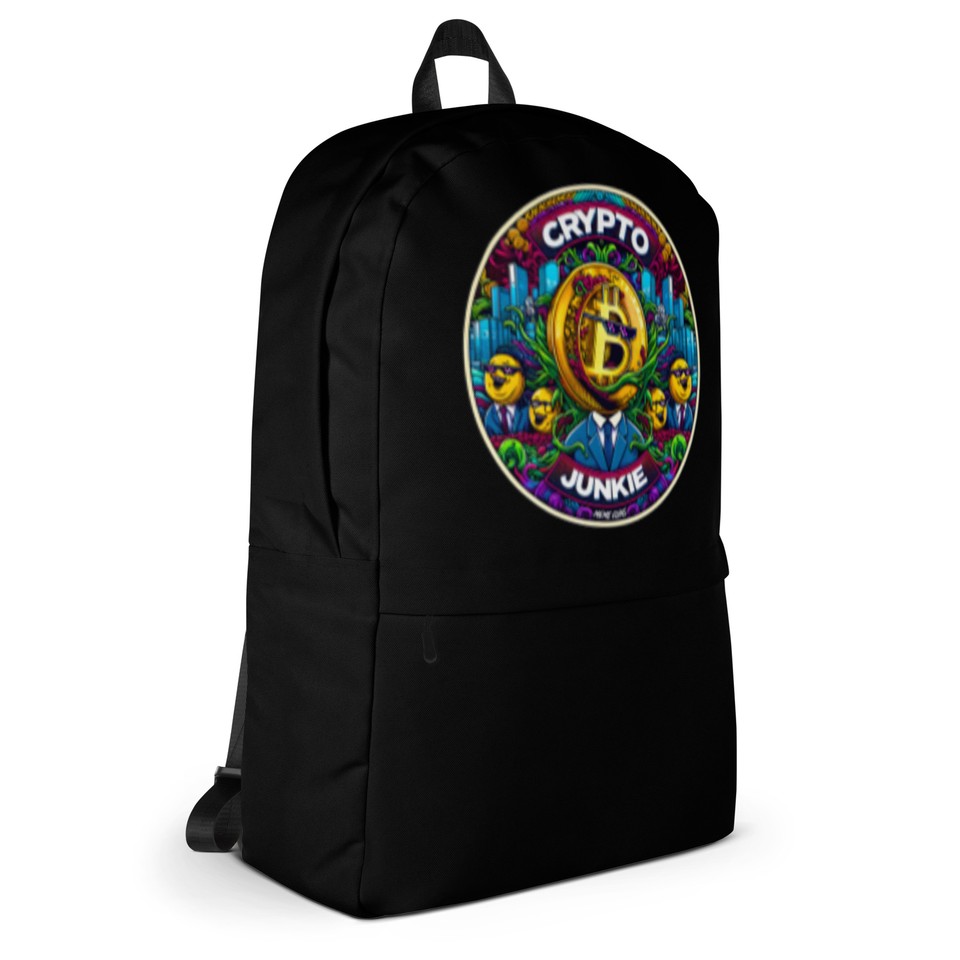 Meme Coins Rule! Crypto Junkie Bitcoin Altcoins Backpack Bag | eBay