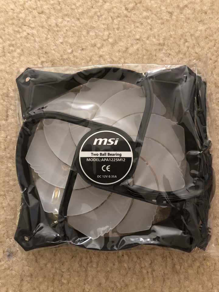 New~ MSI MAG CORELIQUID 240R 360R RGB Desktop Fan 120MM 12V 0.35A ...