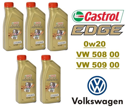 OLIO MOTORE 0W20 CASTROL EDGE PROFESSIONAL LL IV FE VW 508 00 509 00 5 litri | eBay