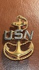 Vintage US Navy Chief Petty Officer CPO Gold Anchor Collar Device ...