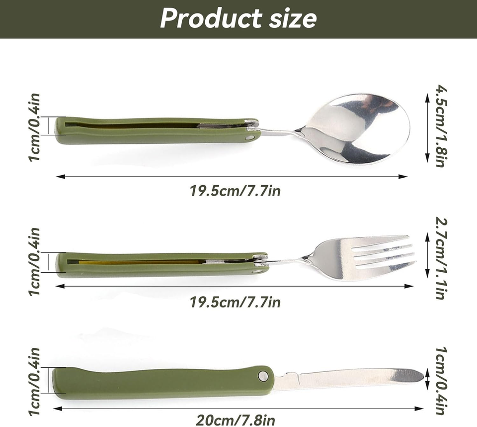 Posate Pieghevoli, 13 * 8 * 2 Cm Kit Di Pasticcio Combinato Coltello ...