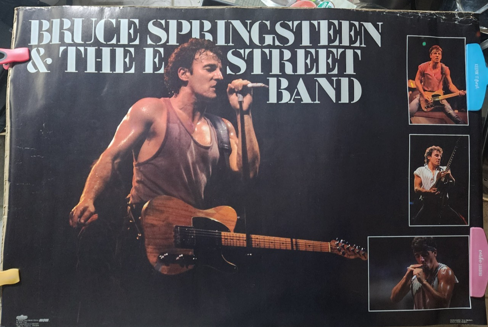 3 Vtg 1980's BRUCE SPRINGSTEEN Posters - E Street Band, Born to Run ...