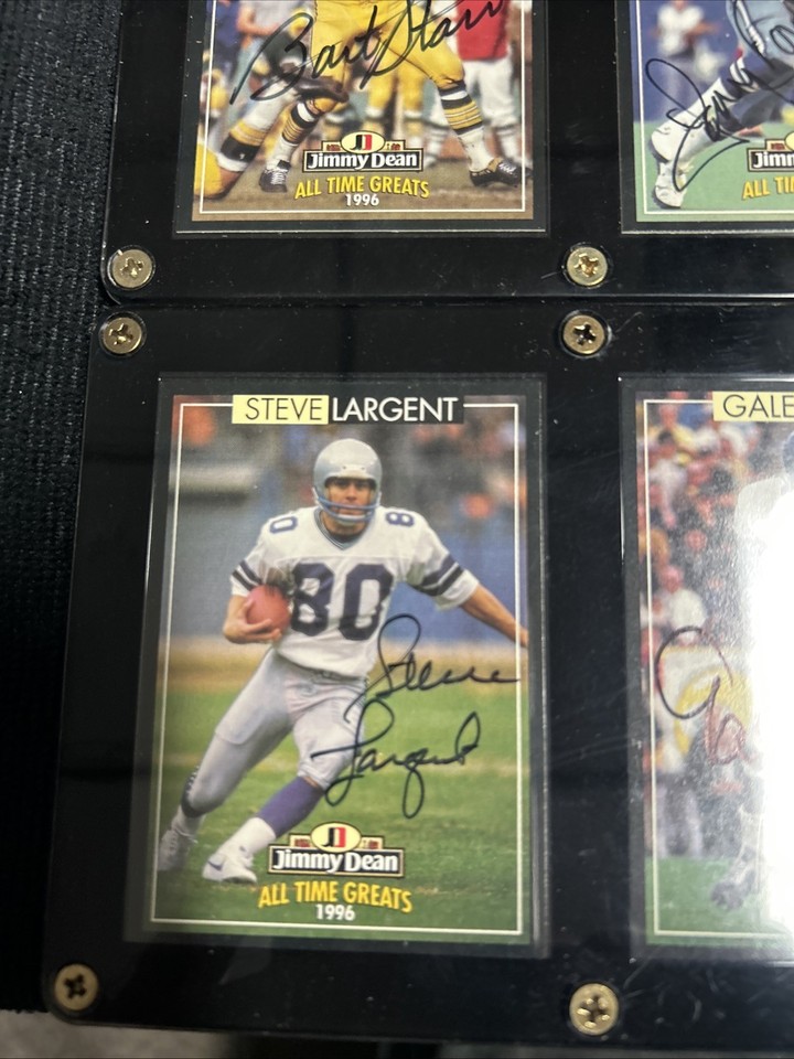 1996 Jimmy Dean Football Bart Starr Tony Dorsett Steve Largent Gayle ...