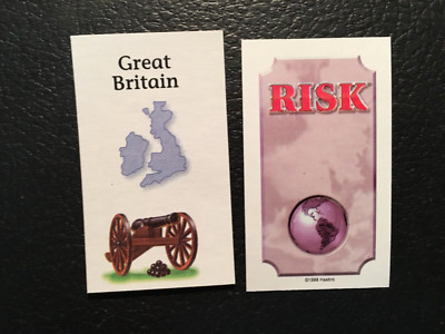Risk 1998 GREAT BRITAIN TERRITORY CARD Game Replacement Piece / Part ...