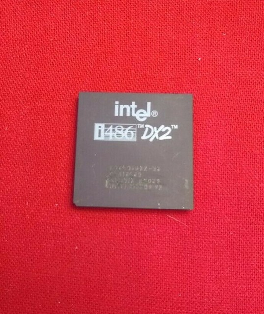 Intel 486dx2 50 MHz A80486dx2-50 Sx641 Ceramic Socket 3 Very RARE ...