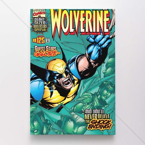 Wolverine Poster Canvas Vol 2 #125 X-Men Superhero Marvel Comic Book ...
