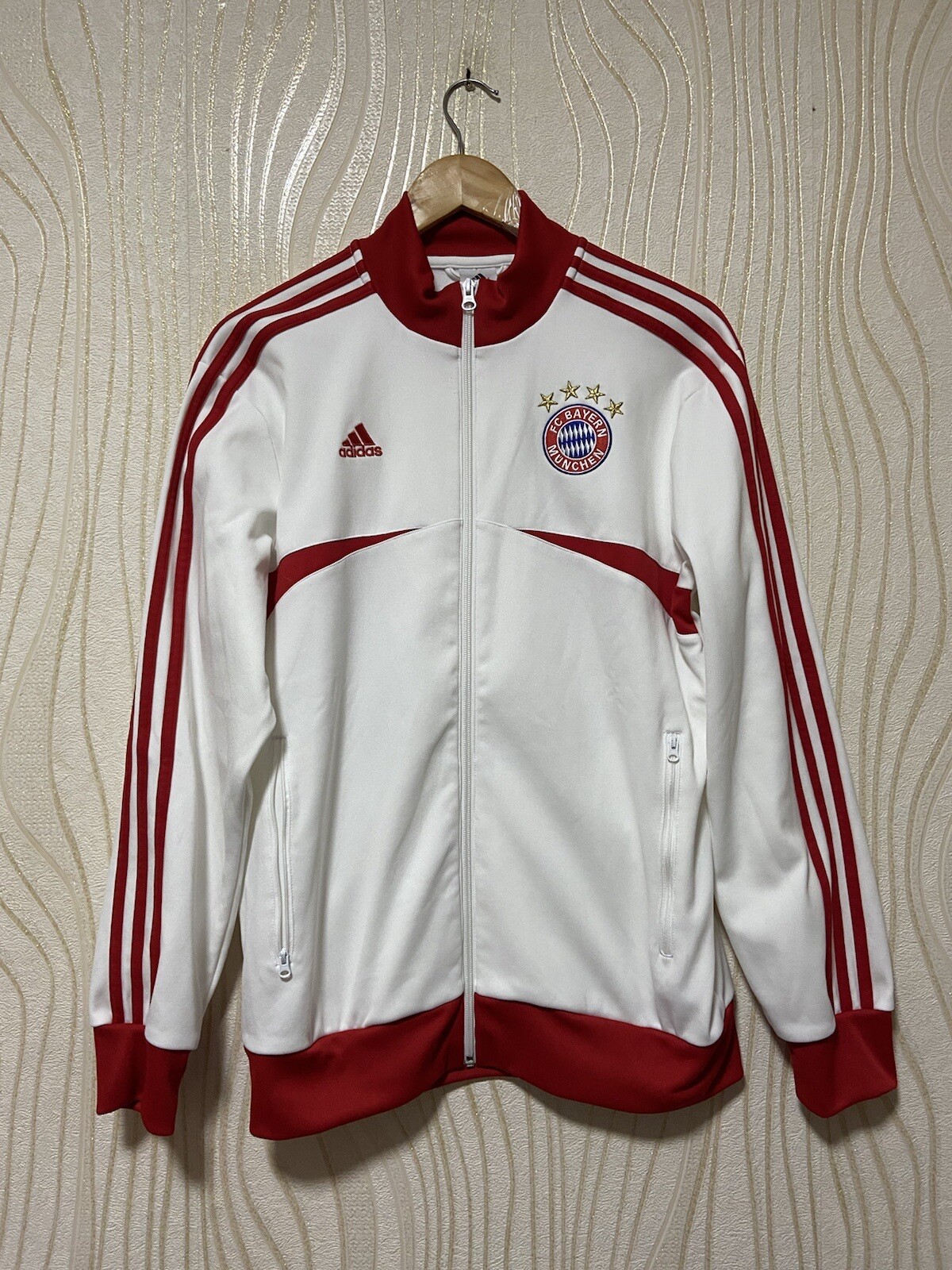 BAYERN MUNICH 2012 FOOTBALL SOCCER FULL ZIPP PRE MATCH JACKET ADIDAS ...
