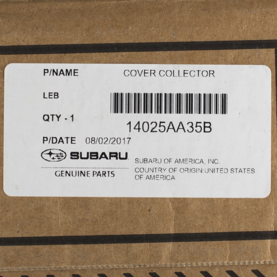 NEW 10-19 Subaru Legacy Outback Wagon Engine Cover Collector OEM ...