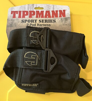 NEW Tippmann 2 Pod Sport Series Paintball Harness - Black | eBay