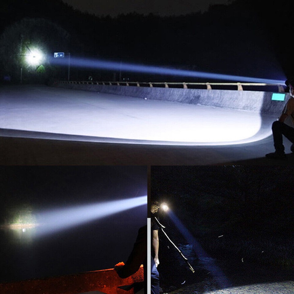 Led Headlight Miner Mining Lamp Torch Camping Fishing Bright ...