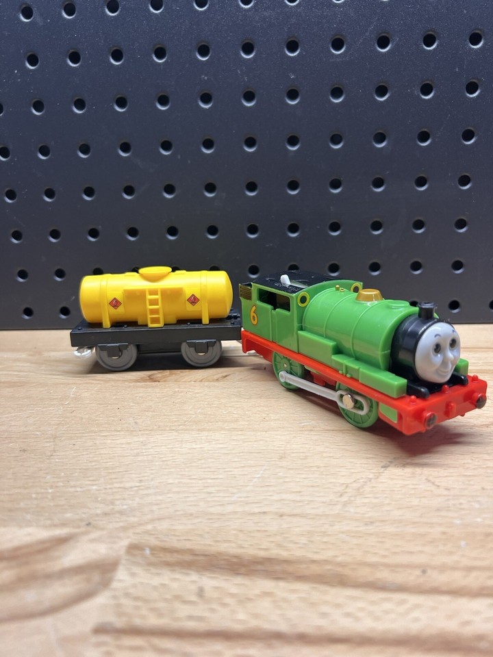Trackmaster Thomas & Friends "Percy" WORKING Motorized Train Sodor Fuel ...
