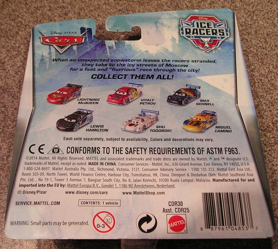 Disney Pixar Cars Ice Racers Raoul CaRoule Special Icy Racers New ...