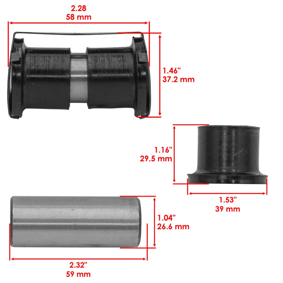 706202257 706204409 706201659 706202300 Rear A Arm Bushing Kit For Can ...