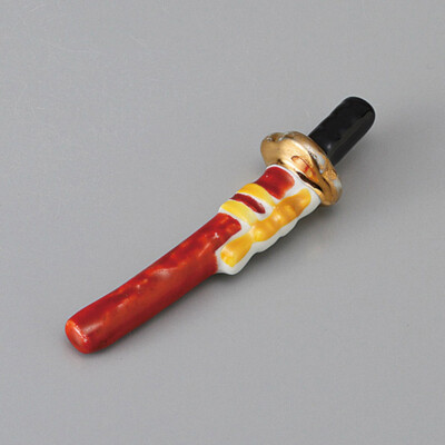 Japanese Chopstick Rest Japanese Samurai Sword KATANA Red Minoyaki 3.0 ...