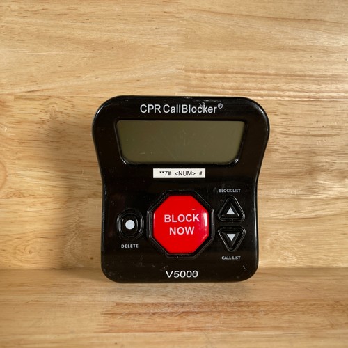 CPR V5000 Black Digital Handheld All Landline Call Blocker with a ...
