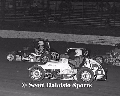 ORIGINAL 1982 CHUCK GURNEY MIKE SCHIESEL ASCOT 8 X 10 USAC MIDGET PHOTO ...