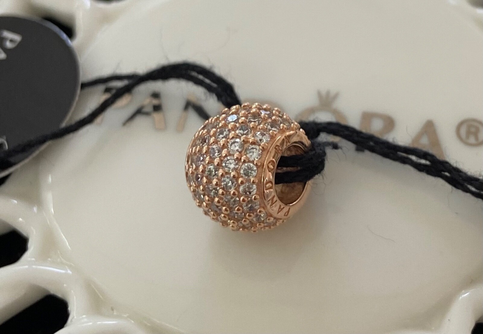 PANDORA Rose Pave Lights Ball Charm 781051CZ for sale online | eBay