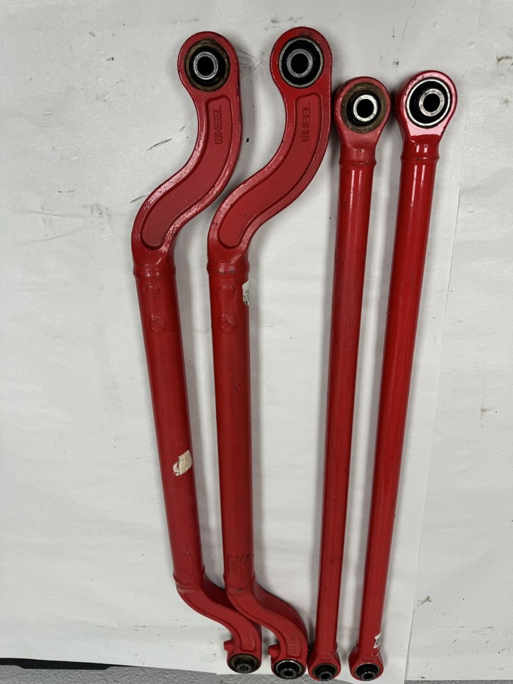 4-2018-21 POLARIS RZR XP TURBO “S” RADIUS RODS LOWER HIGH CLEARANCE RED RR511 | eBay