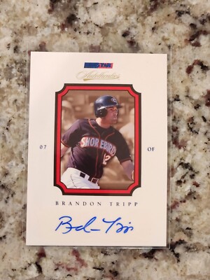 2007 TRISTAR Autothentics Blue Auto /250 Brandon Tripp #13 Auto | eBay