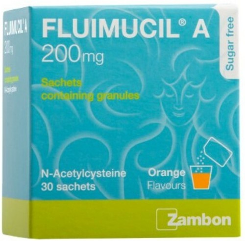 6 x FLUIMUCIL A 200mg 30's Granules N-acetylcysteine Clear Phlegm ...