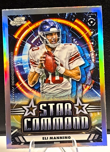 2024 Topps Chrome Cosmic Football ELI MANNING #SC-20 Star Command ...