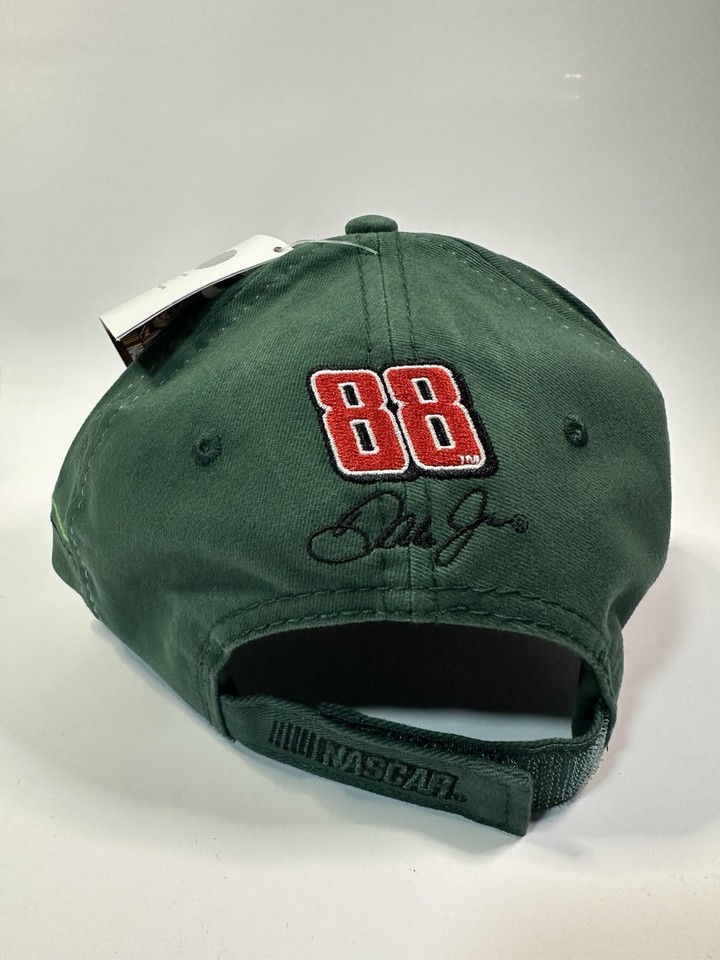 Amp Energy Dale Earnhardt Jr 88 NASCAR Racing Strapback Green Hat Cap ...