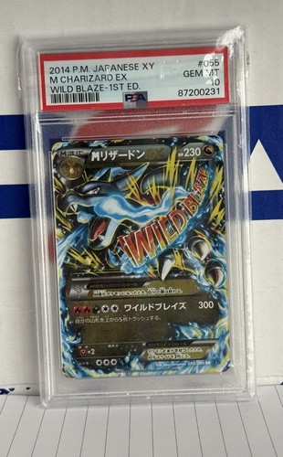 Pokemon Card Mint PSA 10 M Charizard EX 055/080 1st Ed Wild Blaze XY2 Japanese | eBay