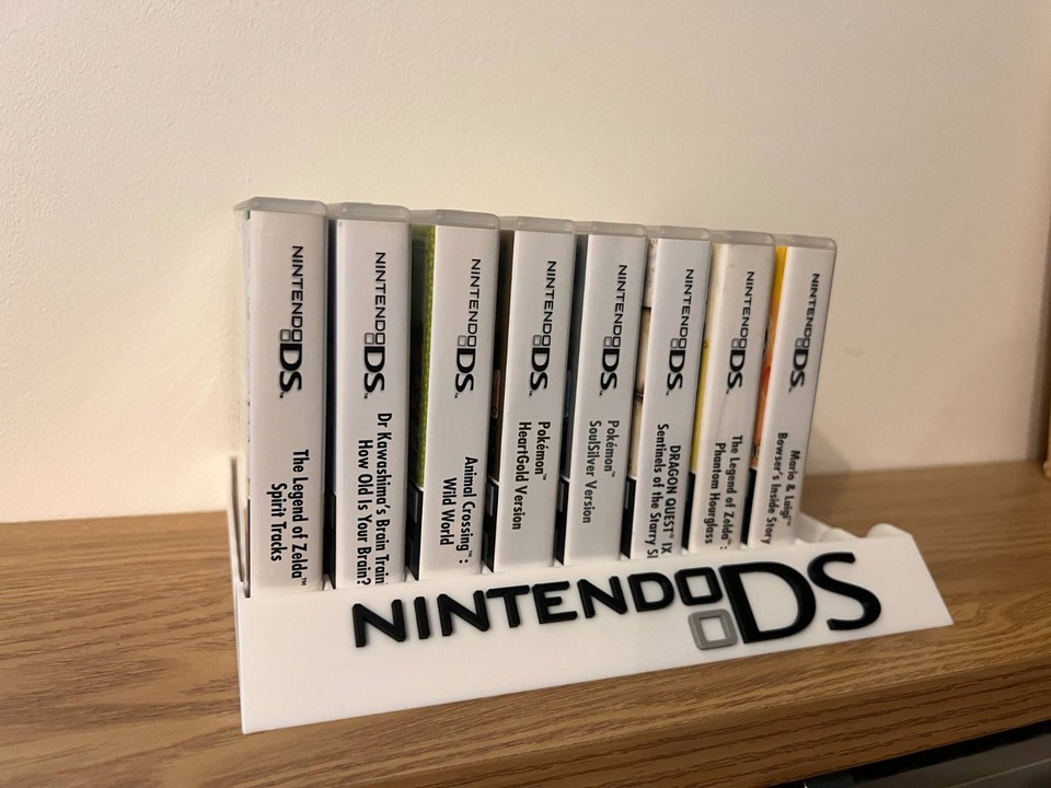 Nintendo DS 8 & 10 Game Case Holder Display Stand Rack for DSi ...