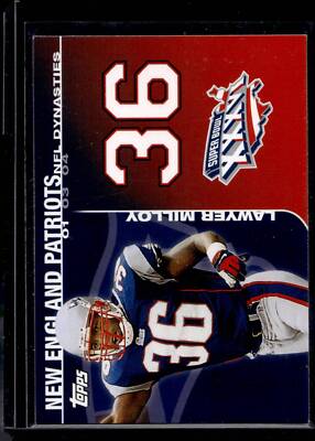 2008 Topps Lawyer Milloy NFL Dynasties Tribute #DYN-LM - New England ...