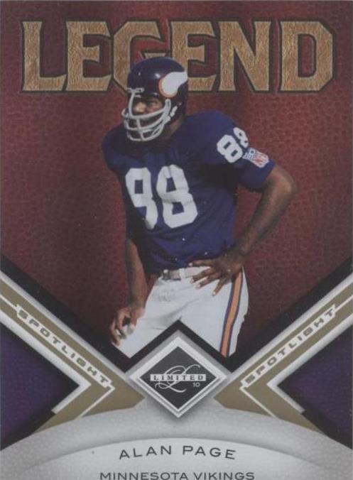 2010 Panini Limited - Legend Alan Page #101 Spotlight Gold /25 for sale ...