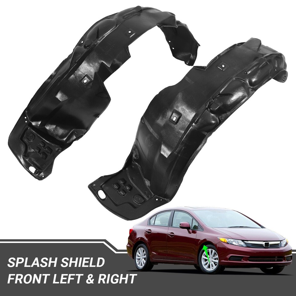 Fender Liner For 2012-2015 Honda Civic Front Left Driver & Right ...