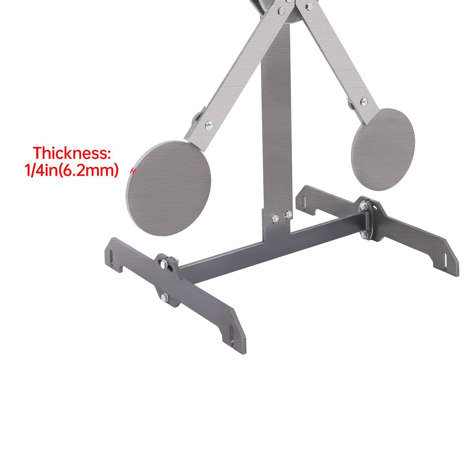 Portable Metal Target Stand Steel Shooting Target 8" Paddles Steel Anti ...