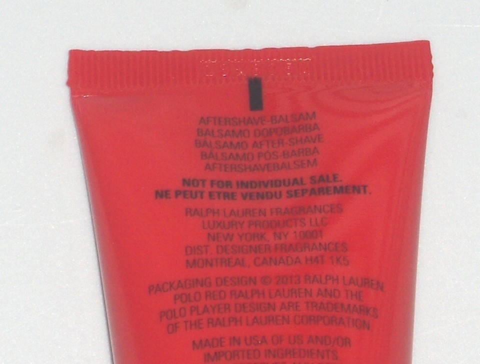 POLO RED by RALPH LAUREN After Shave Balm, Aftershave, 1.7 oz., 50 ml ...
