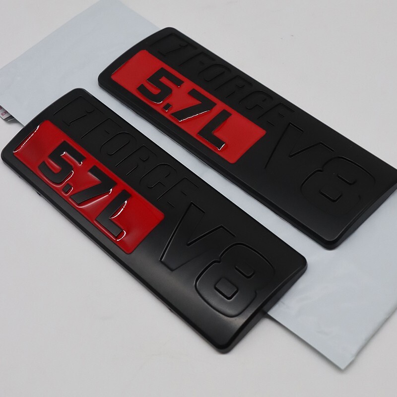 New Badge For TUNDRA SR5 Limited IFORCE 5.7L V8 Red Black Painted ...