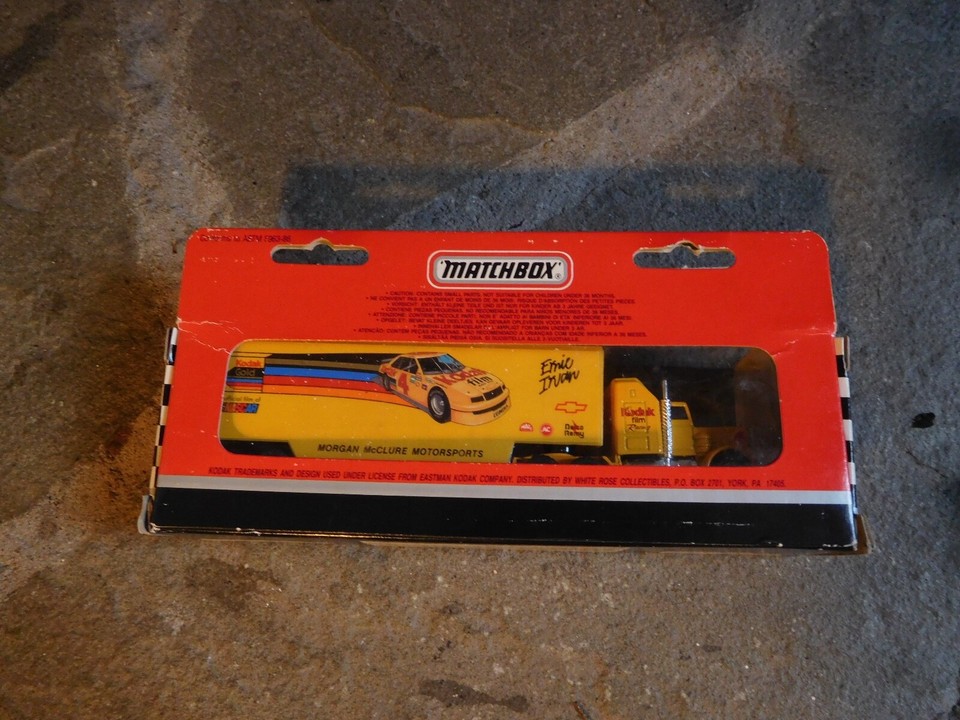 RARE SUPER STAR TRANSPORTERS ERNIE IRVIN KODAK MATCHBOX SEMI HAULER | eBay