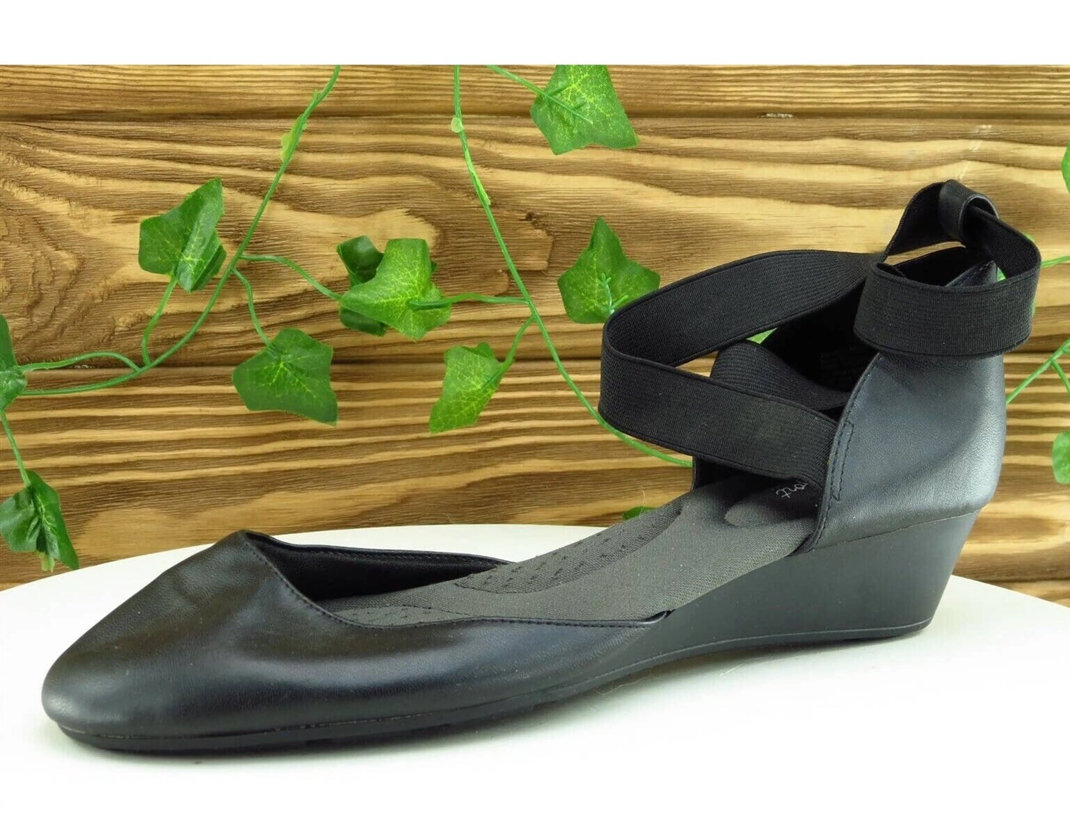 Dex Flex by Dexter, black wedge shoes, Adjustable Strap Size Women’s 10 ...