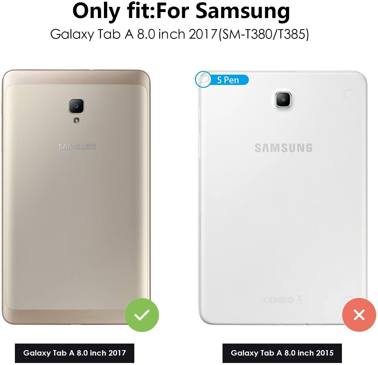 Tempered Glass Screen Protector for Samsung Galaxy Tab a 8.0 2017 Sm ...