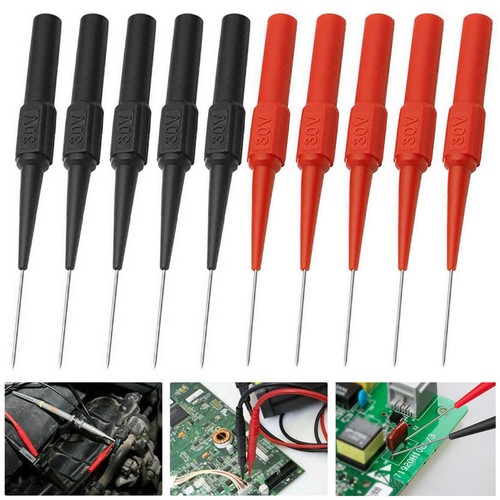 10Pcs Multimeter Probes Insulated Test Probes Stainless Steel Needle ...