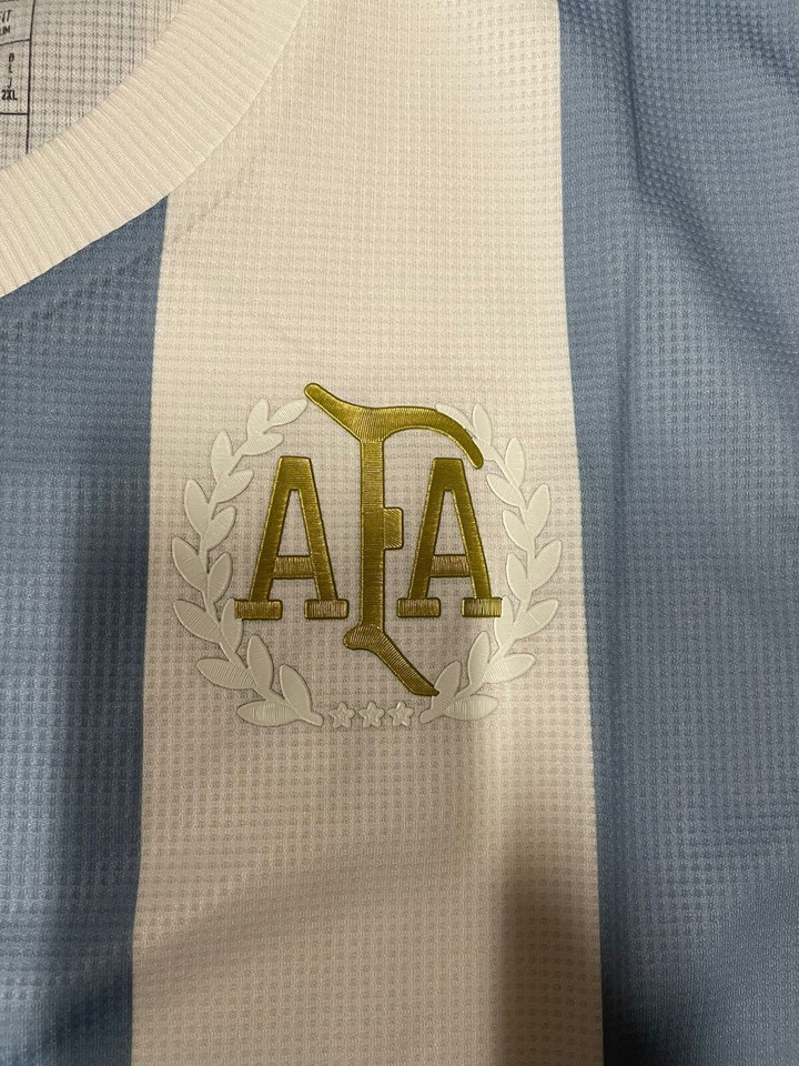 ADIDAS ARGENTINA 2024 ANNIVERSARY JERSEY SIZES WHITE/BLUE COLOR MENS ...