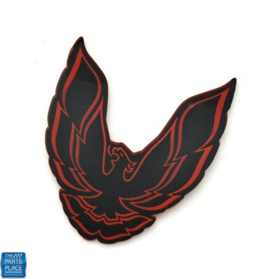 85-90 Firebird Trans Am GTA Tail Lamp Emblem Black Bird W/ Red Each GM ...