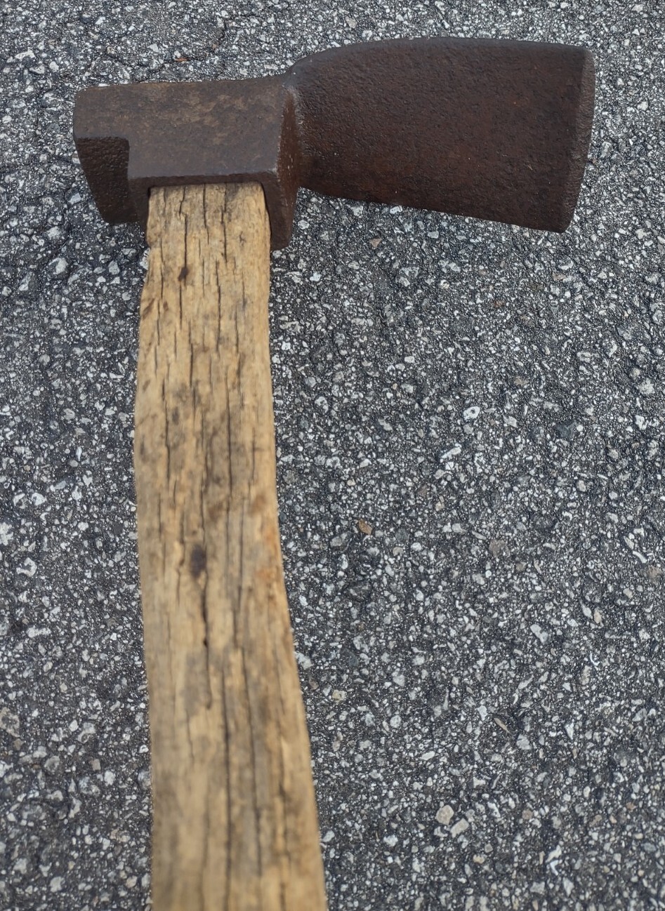 Vintage Adze Axe With Wooden Handle Woodworking Tool | eBay