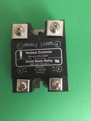 Watlow Controls Solid State Relay 10AMP 240VAC DC Input SSR-240-10G-DC1 ...