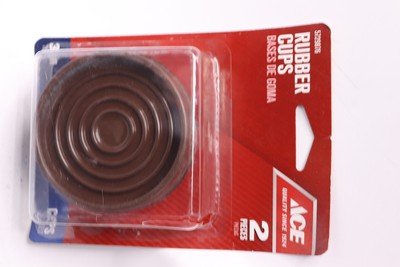 ACE Round Caster Cup Brown Rubber 3" L x 3" W 5729876 | eBay